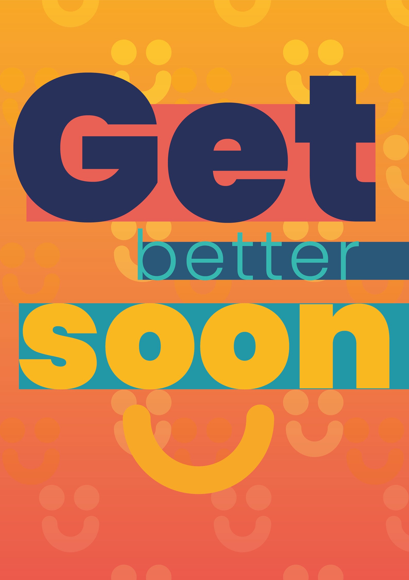 Get Better Soon Greetings Card With White Envelope | Etsy