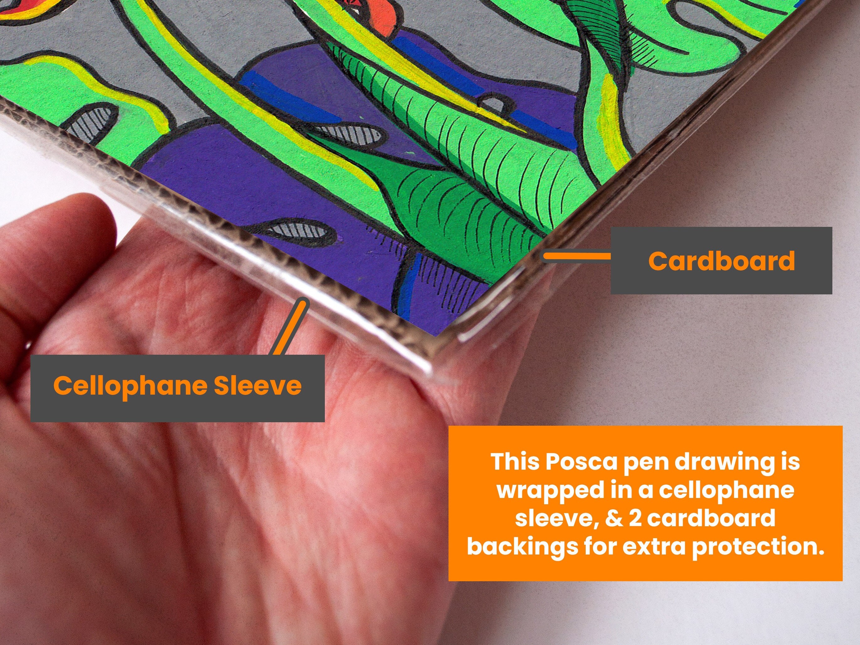 Botanical Posca Pen Drawing Plants Artwork Wall Art House - Etsy