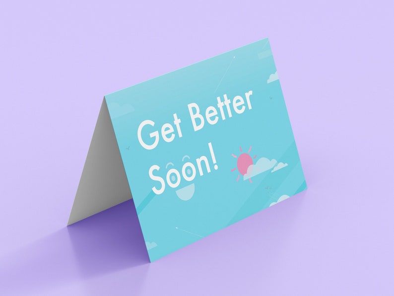 Get Better Soon Greetings Card With Envelope | Get Better Card, Get ...