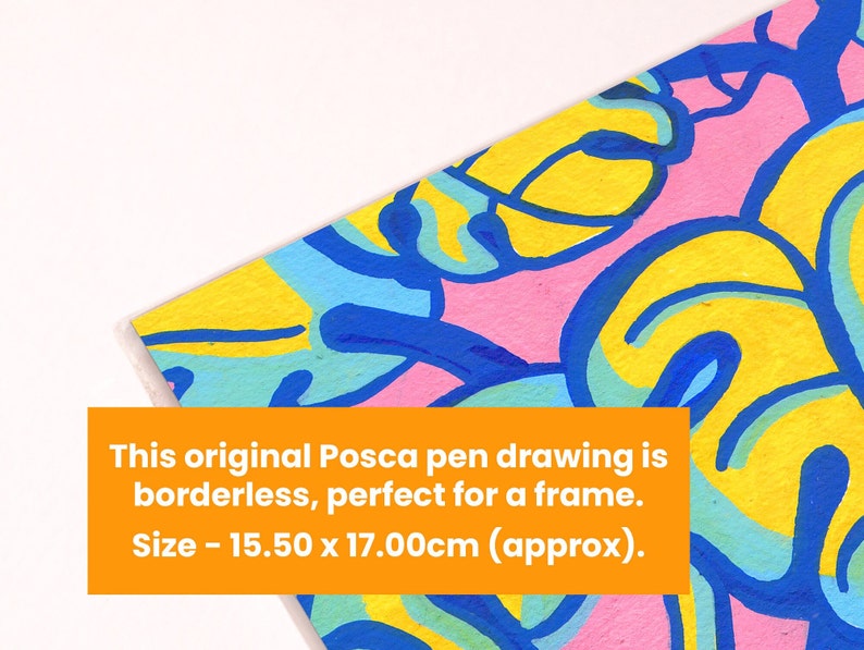 Posca Pen House Plant Artwork - Botanical Paintings, Colourful Flower ...