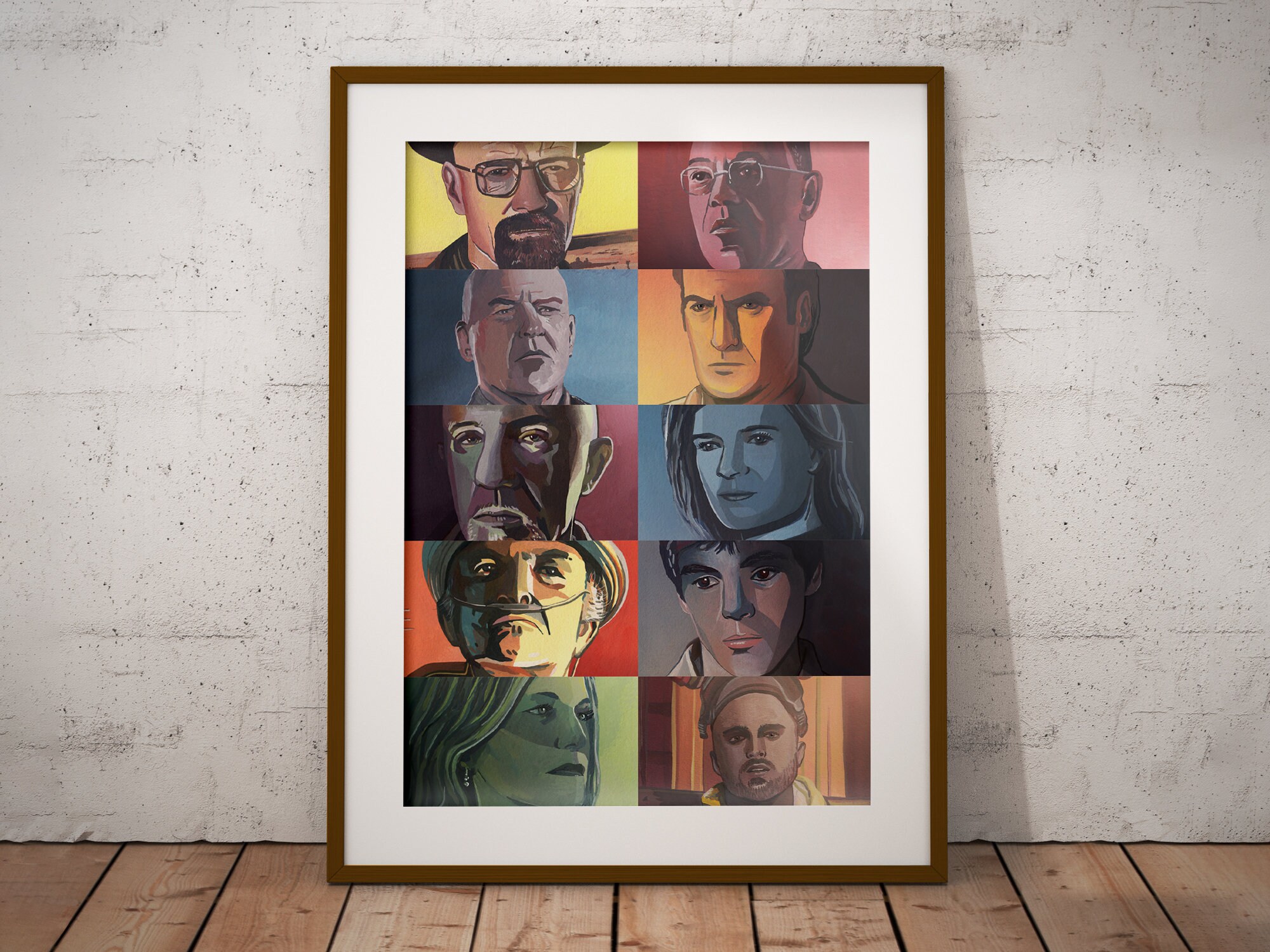 Breaking Bad Portraits Art Print TV Show Art Unframed Art - Etsy UK