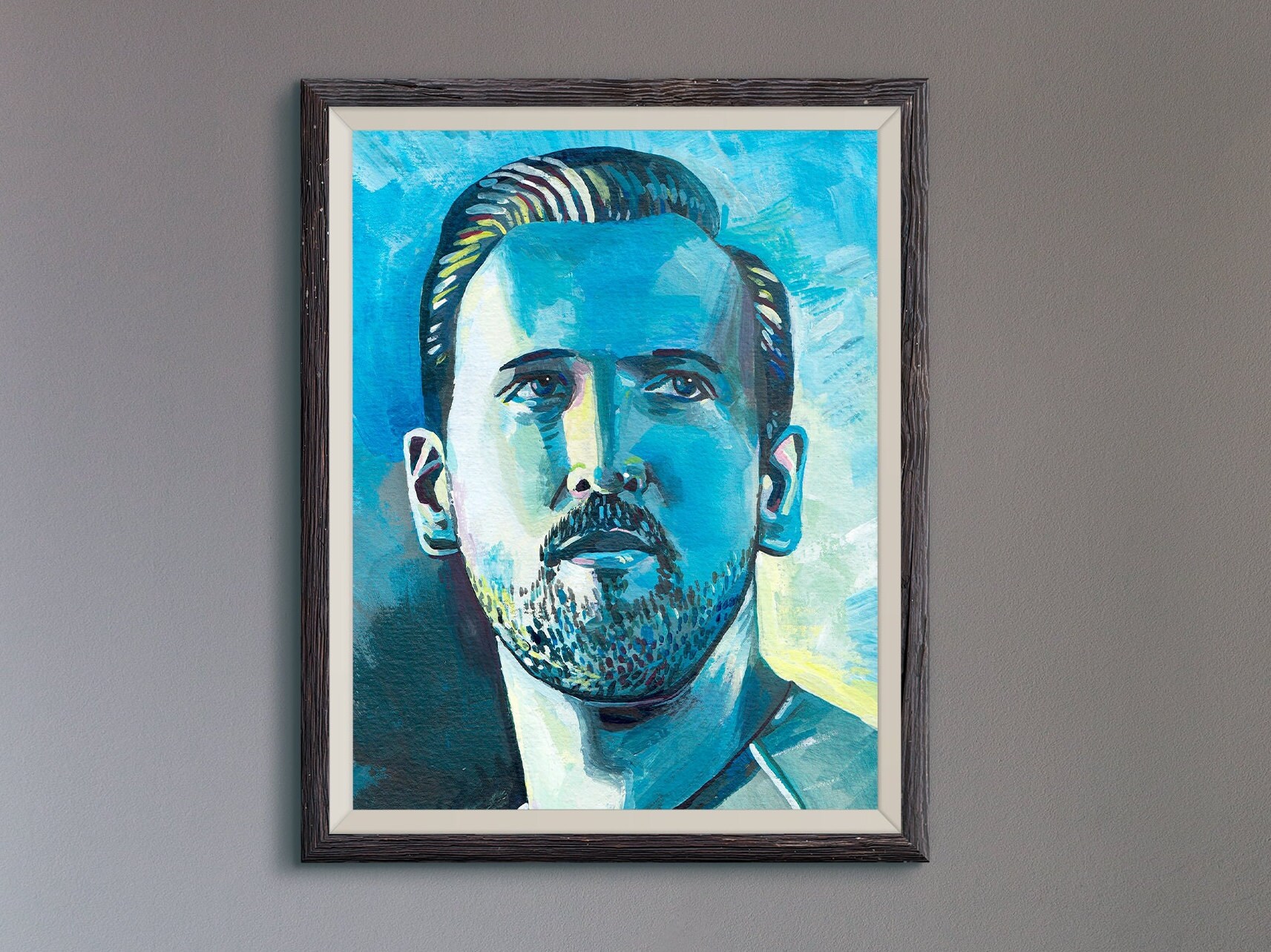 Harry Kane Portrait Painting England Original Art - Etsy