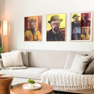 Breaking Bad Portraits Art Print | TV Show Art, Unframed Art Print ...