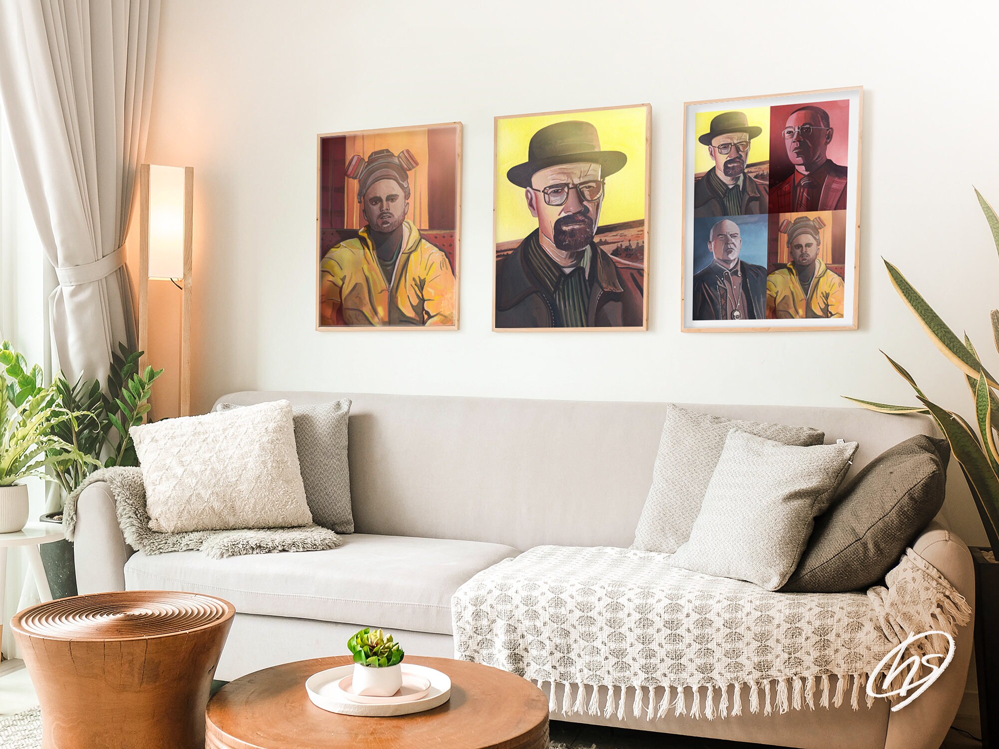 Breaking Bad Portraits Art Print TV Show Art Unframed Art - Etsy UK