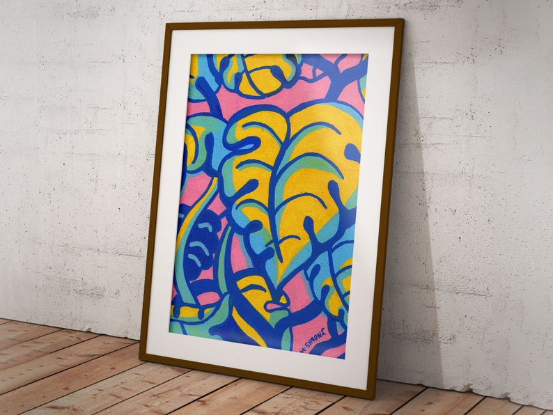 Posca Pen House Plant Artwork - Botanical Paintings, Colourful Flower ...