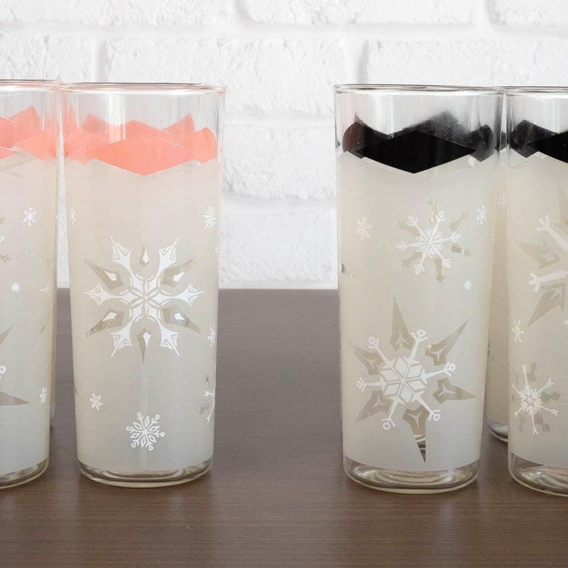 Snowflake Glassware - Etsy