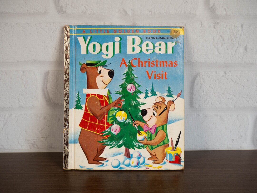 Yogi Bear A Christmas Visit Little Golden Book #433, 1961 "a" First ...