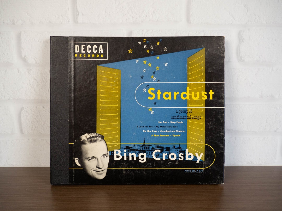 Bing Crosby Stardust Shellac Record Binder Set by Decca Records 1948 A ...