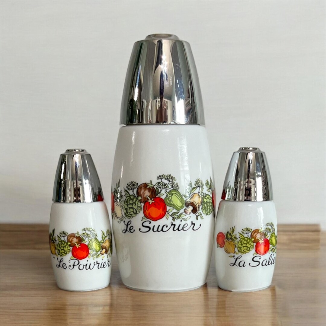 Vintage Gemco Matchables Spice of Life Sugar Dispenser, Salt and Pepper ...