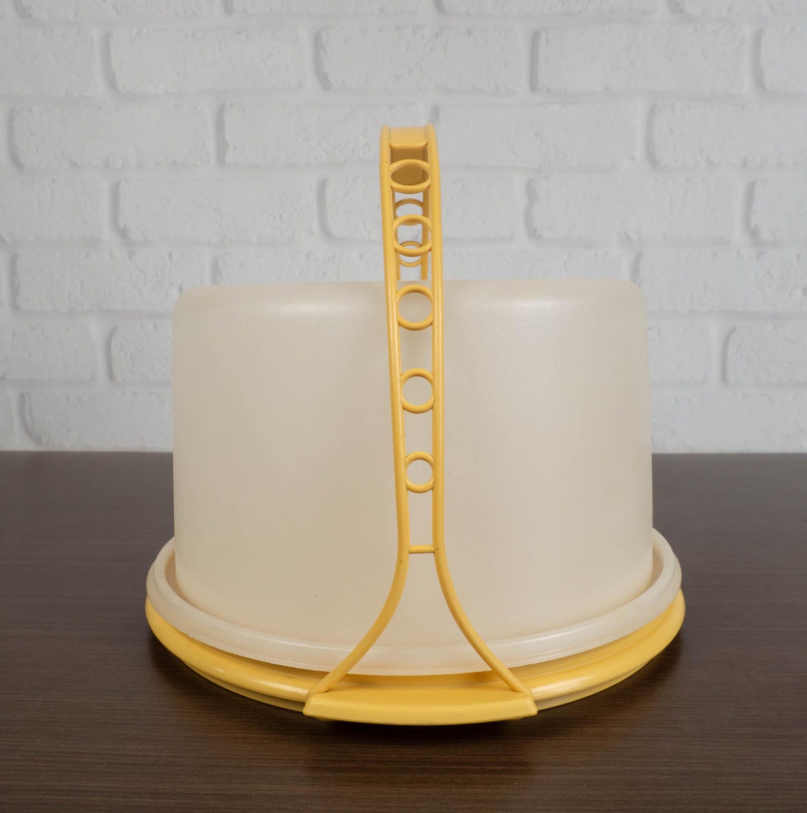 Vintage Tupperware Cake Carrier Harvest Gold With Handle - Etsy