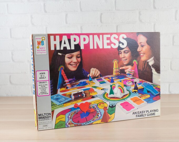 1972 HAPPINESS Board Game by Milton Bradley, an Easy Playing Family ...