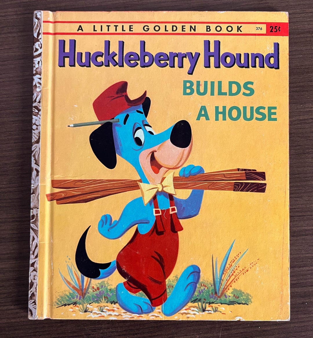 Huckleberry Hound Builds a House Little Golden Book, Vintage Children's ...