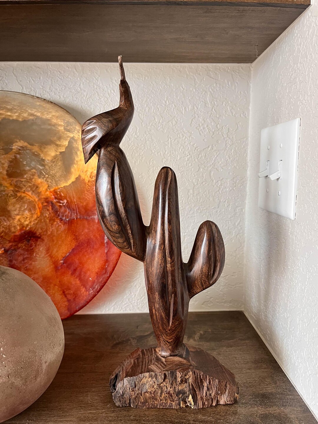 Vintage MCM Ironwood Cactus Sculpture 15 Inch Mid Century Modern Home ...