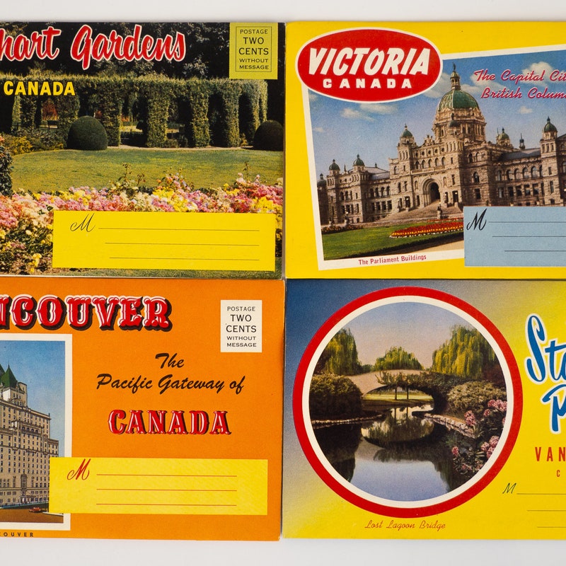 Postcard Folder - Etsy