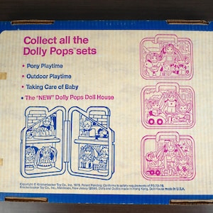 Dolly Pops Poptown Play Set Knickerbocker Toys 1978 Complete W/extras ...