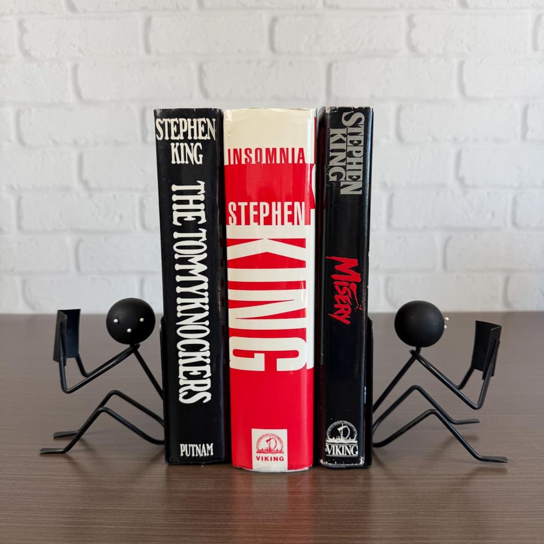Post Modern Metal Stick Figure Bookends - A Pair - Etsy
