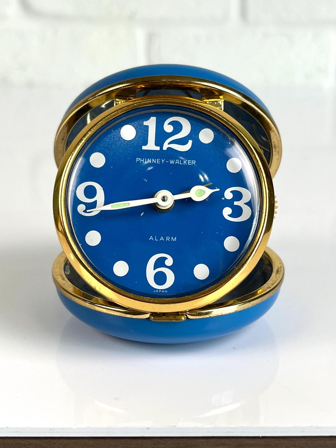 Vintage Travel Clock, Phinney Walker Compact Folding Alarm Clock ...