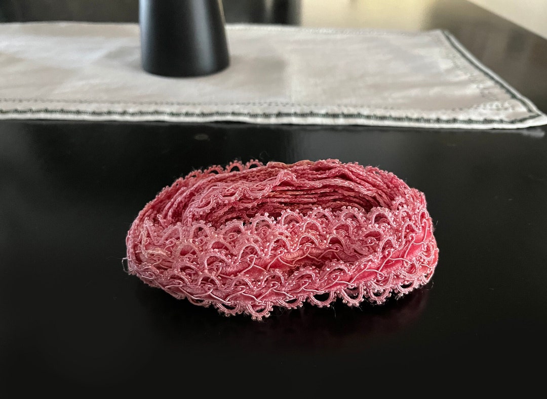 Antique Passementerie Gimp Velvet Ribbon Victorian Pink Trim - Etsy