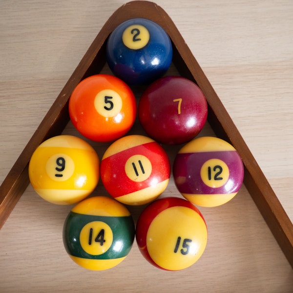 Vintage Pool Balls - Etsy