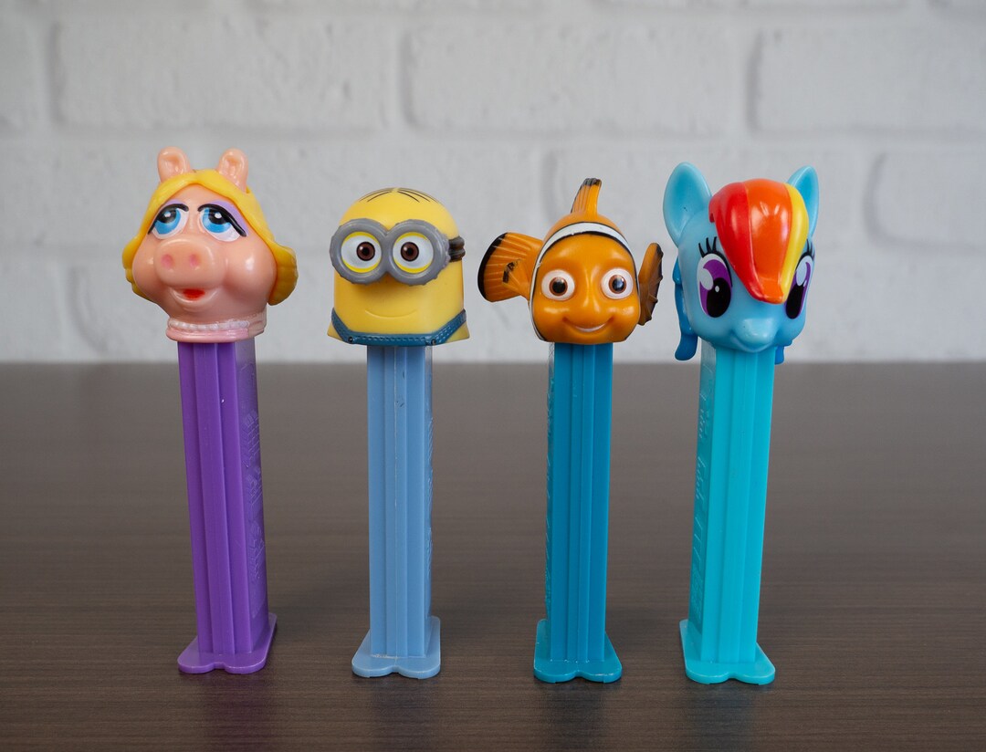 Vintage PEZ Dispensers - Nemo, Miss Piggy, Rainbow Dash MLP, Minion ...