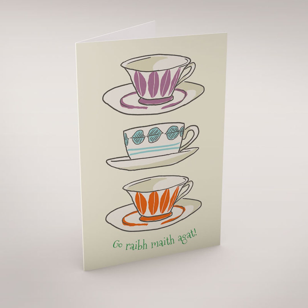 Go Raibh Maith Agat - Irish Language Greeting Card Translates as "thank ...