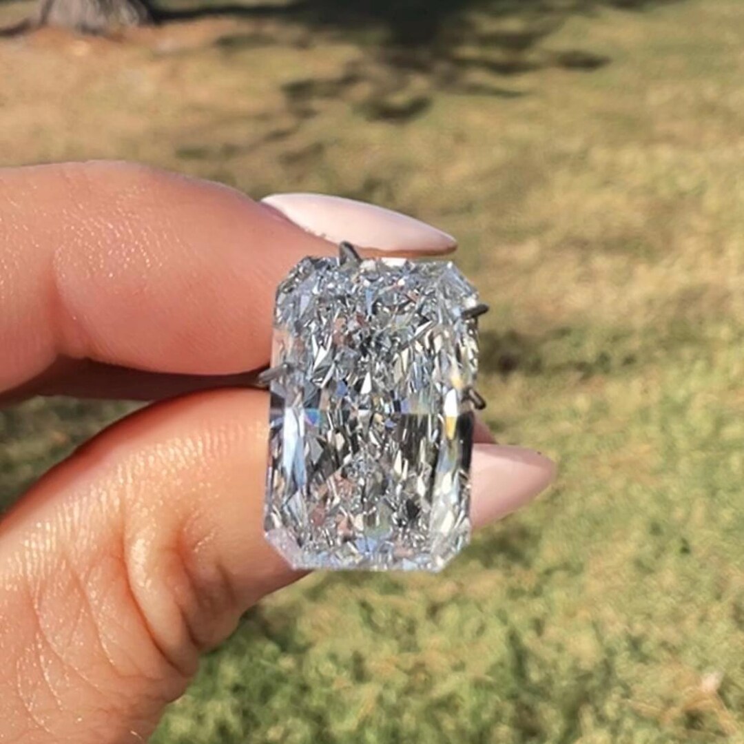 5 Carat Big Radiant Lab Grown Diamond F Color VS1 Clarity IGI Certified ...