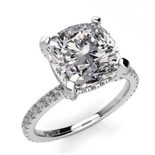 Wrap Pave Diamond Rings - Etsy