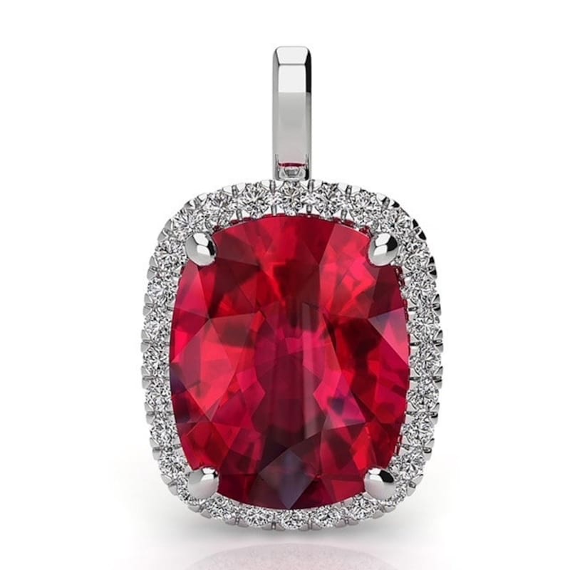 Red Ruby Necklace - Etsy