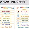 Kid Routine Chart Checklist Morning Checklist Bedtime Checklist Kids ...