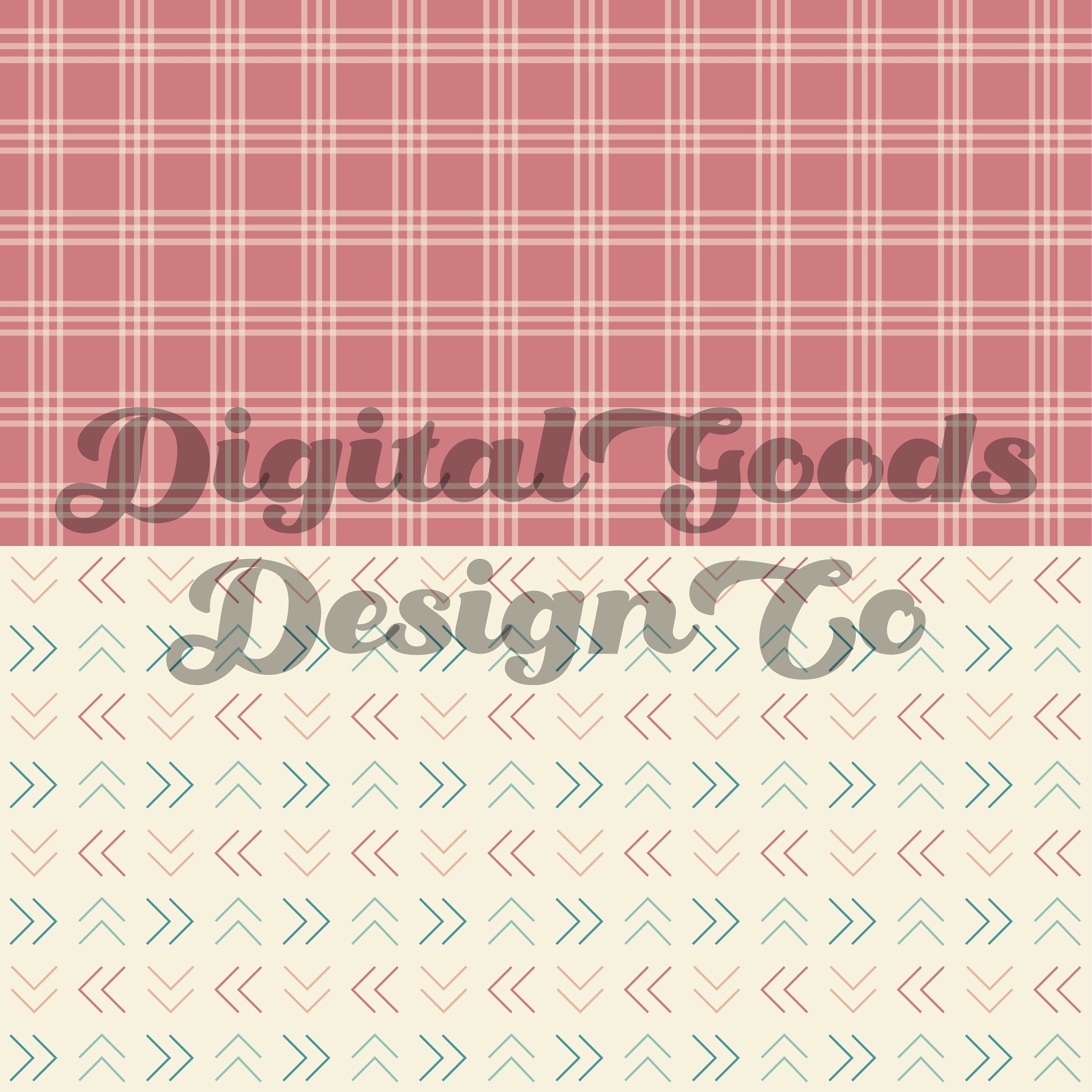 Retro Colors Instant Digital Download Paper Bundle, Printable Paper ...