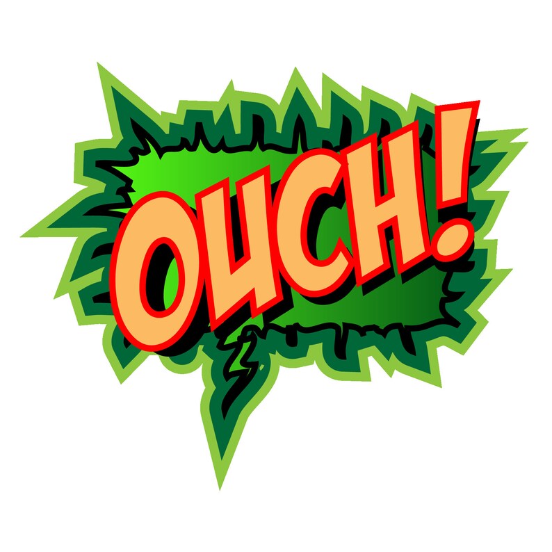 Action Signs Digital Clipart Instant Download Action Sign Clipart POW ...