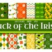 St Patrick’s Day Luck of the Irish Digital Paper, Scrapbooking, Card ...