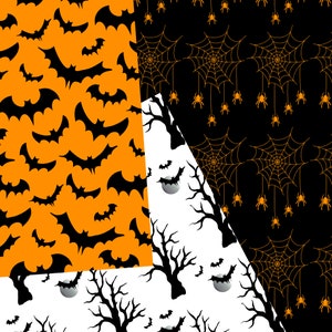 Haunted Halloween Digital Paper Bundle Halloween Background Spooky ...