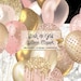 Blush and Gold Balloons Clipart Gold Glitter Balloons Confetti Balloons ...
