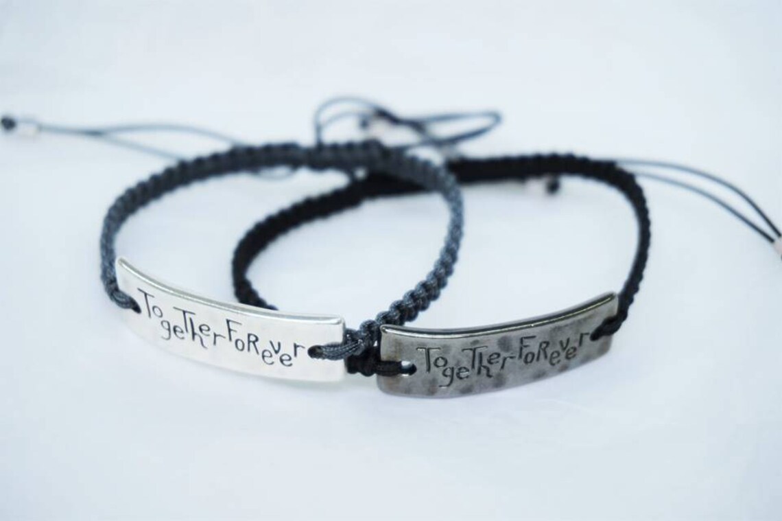 Together Forever Matching Couple Bracelet Valentine Present - Etsy