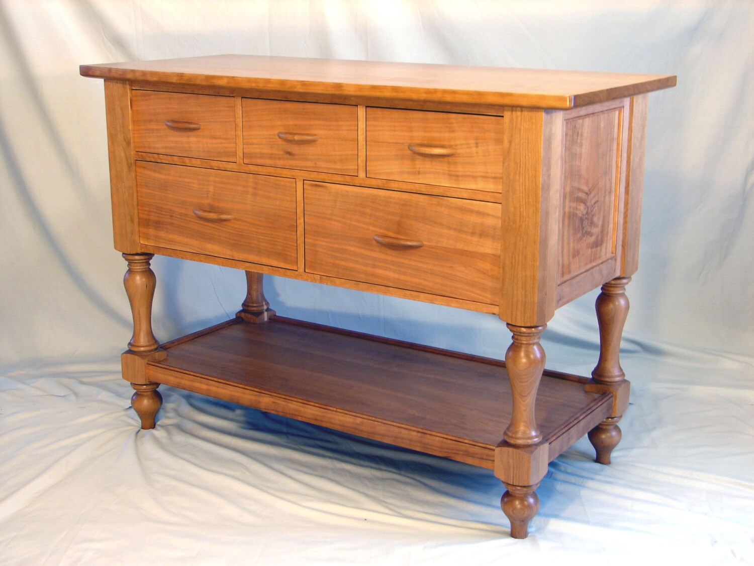 5-drawer Cherry Sideboard/huntboard - Etsy