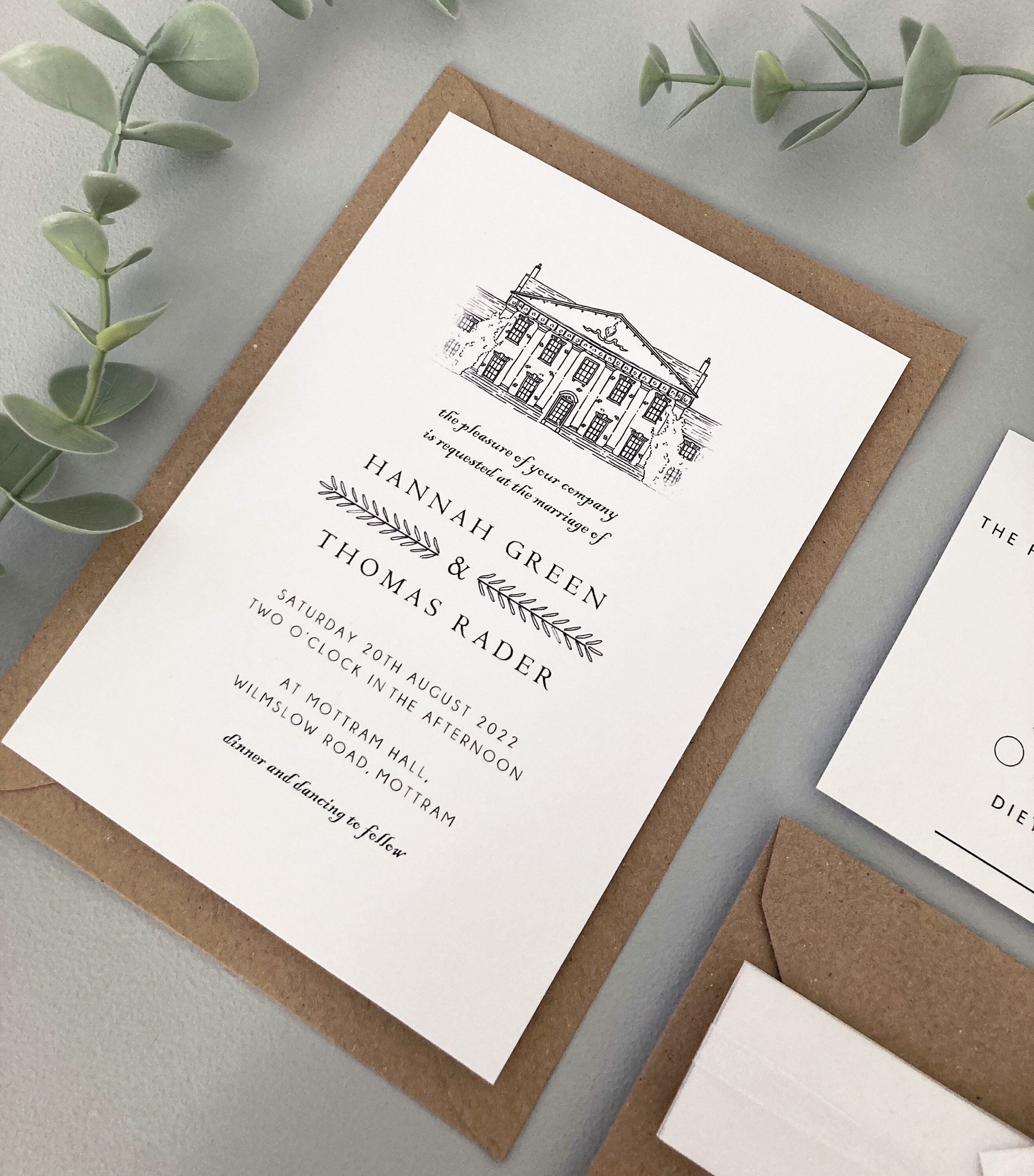 Architectural Wedding Invitation Bundle Sample - Etsy UK