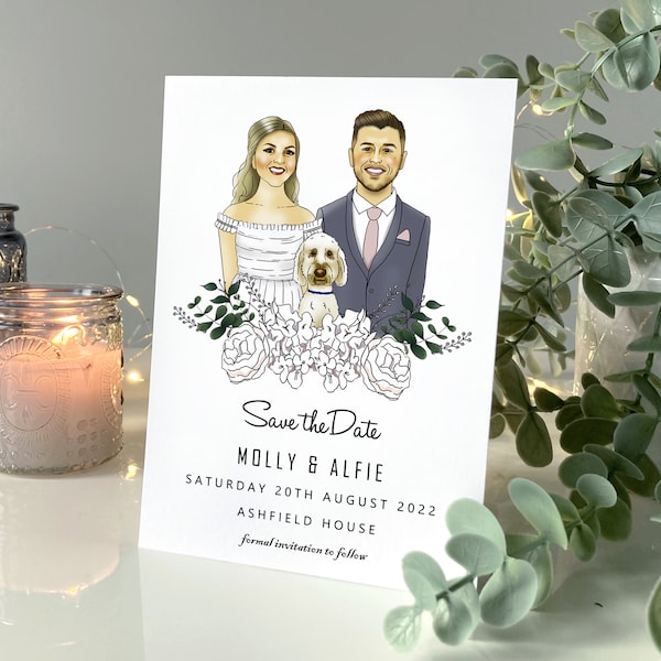 Save the Date Dog - Etsy