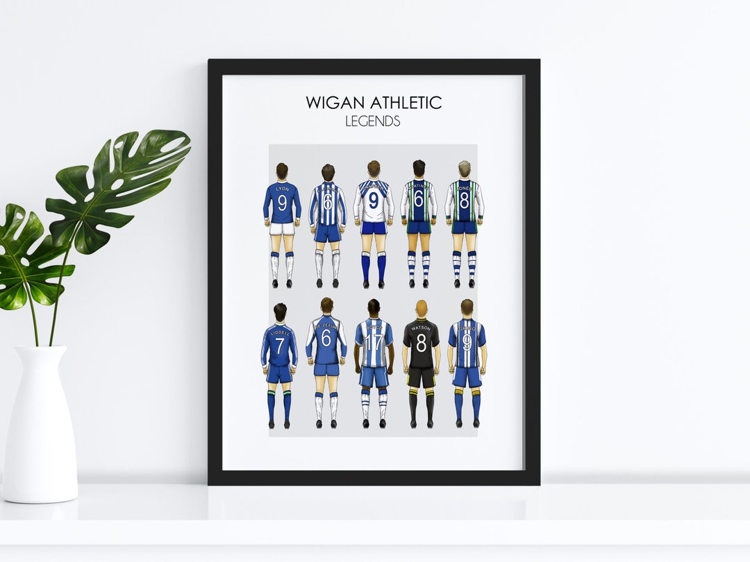 Wigan Athletic FC Gifts Latics Legends Print Customised DW - Etsy UK