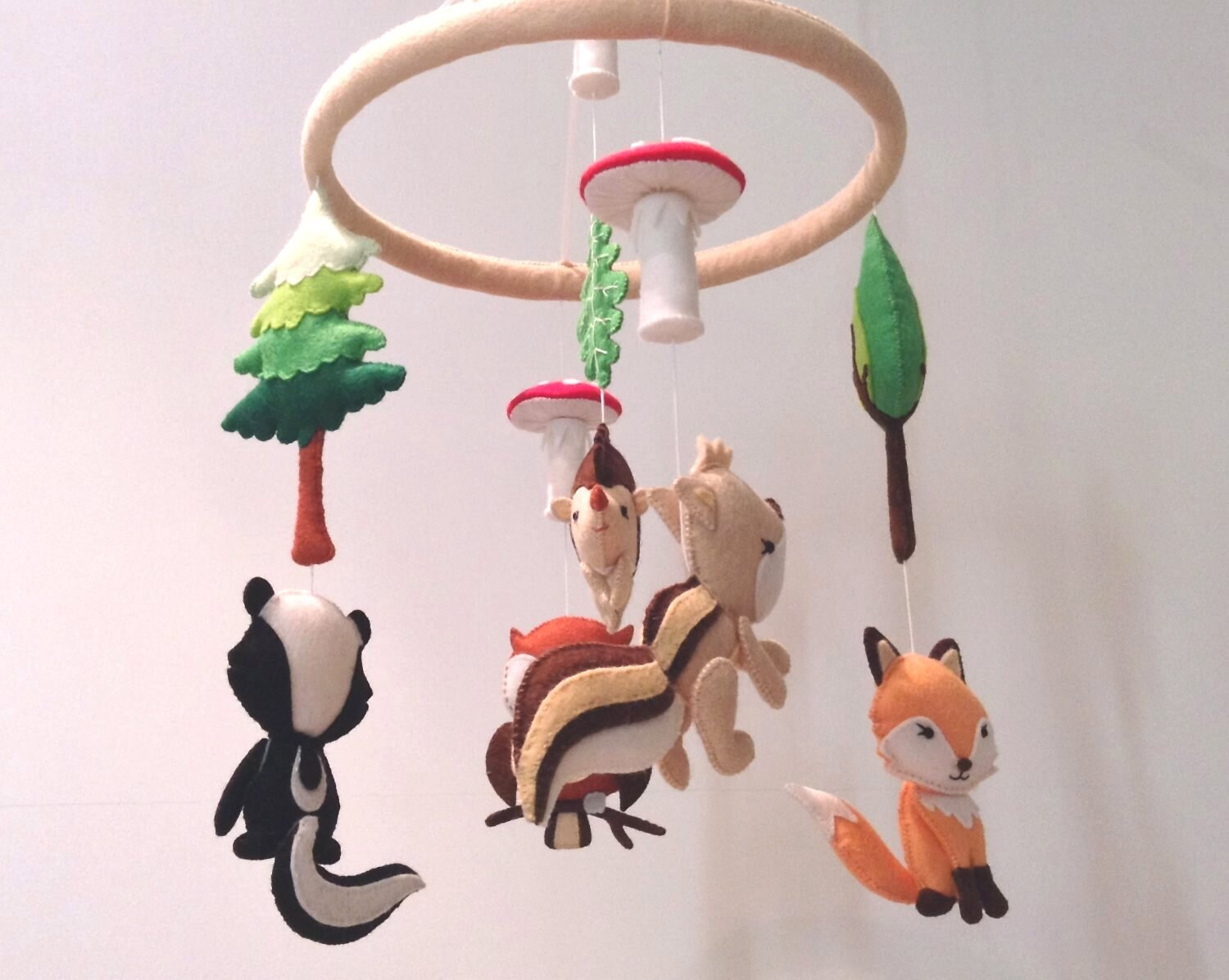 Woodland Animal Baby Mobile Woodland Themed Nursery Mobile | Etsy