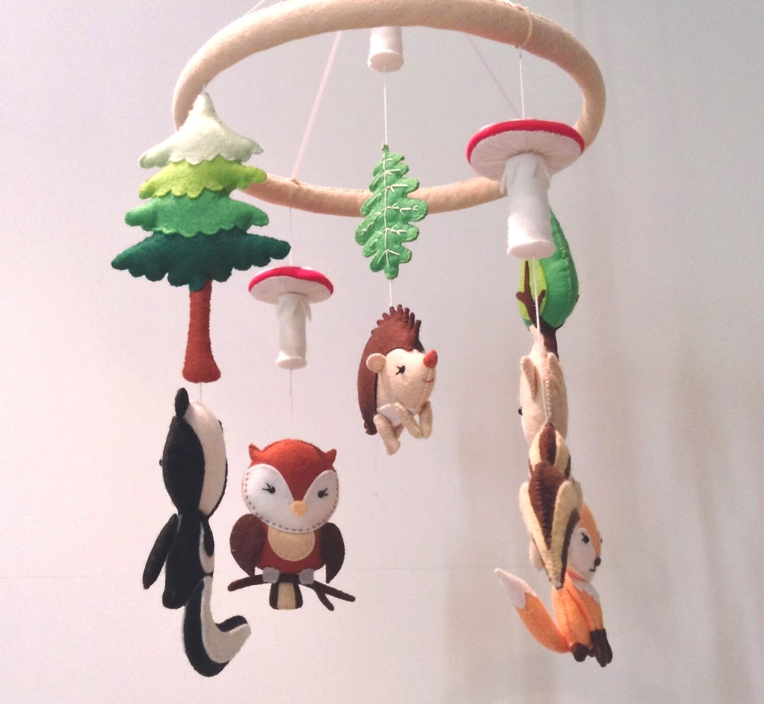 Woodland Animal Baby Mobile Woodland Themed Nursery Mobile | Etsy