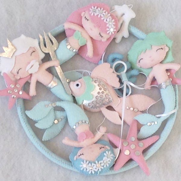 Mermaid Baby Mobile - Etsy
