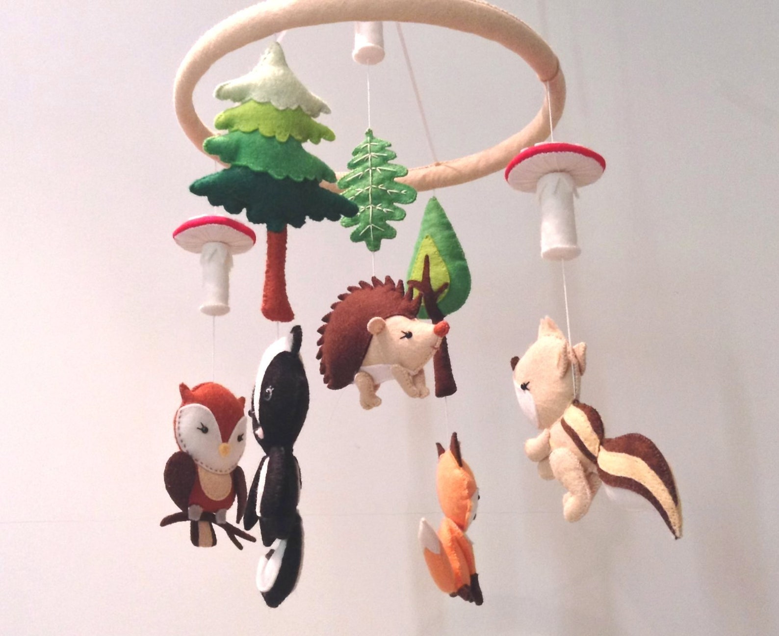 Woodland Animal Baby Mobile Woodland Themed Nursery Mobile | Etsy