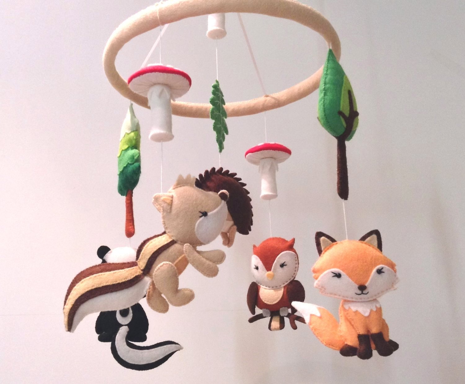 Woodland Animal Baby Mobile Woodland Themed Nursery Mobile | Etsy