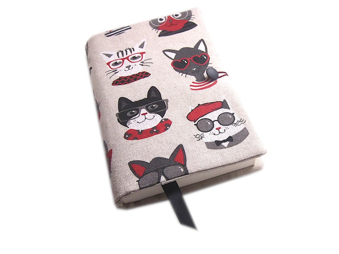 Cat Book Cover Cat Book Cover Cat Print Pocket Book Cover Cat Pocket ...