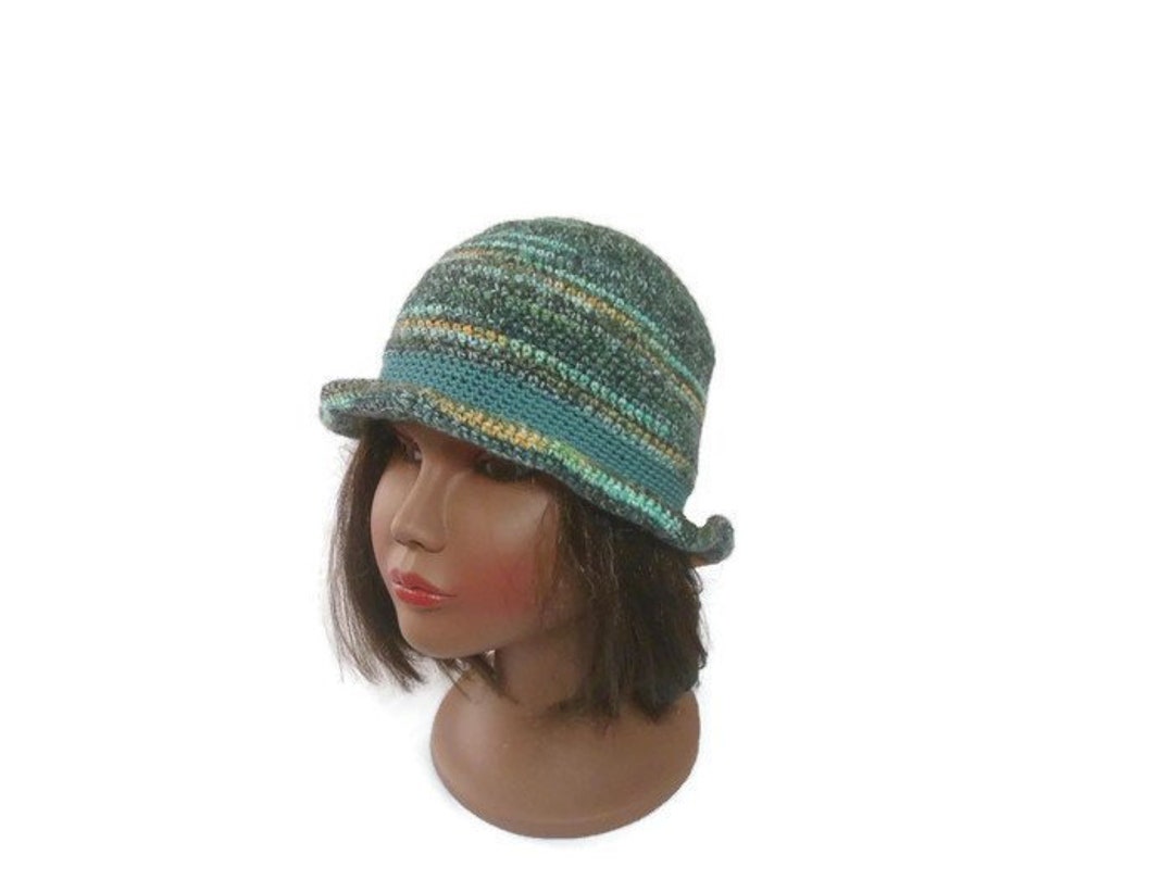 Crochet Hat,vegan,melon Hat, for Autumn Winter,cap Hat,chic,fashion ...