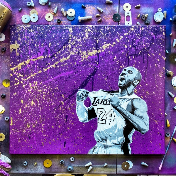 Kobe Bryant Stencil - Etsy