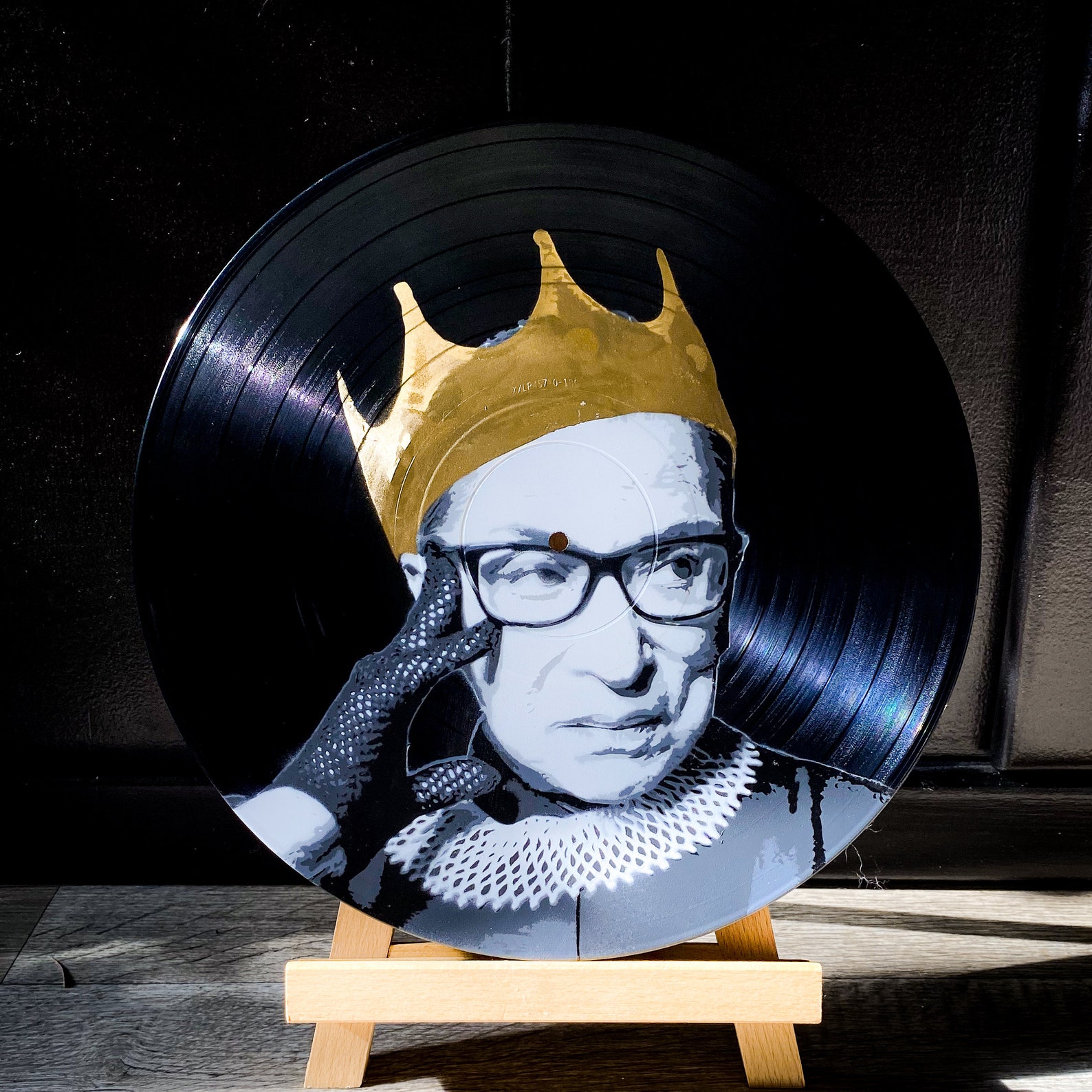 Notorious R.B.G. on Vinyl Ruth Bader Ginsburg Biggie Crown | Etsy