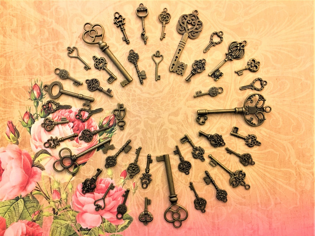 Gothic Keys Byzantine New Keys Replica Silver Gold & Brass Vintage ...