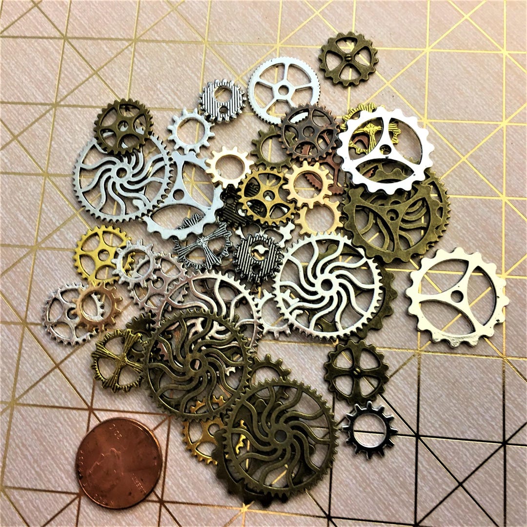 Gears New Large Medium & Small Steampunk Cogs Buttons Wheels Watch ...